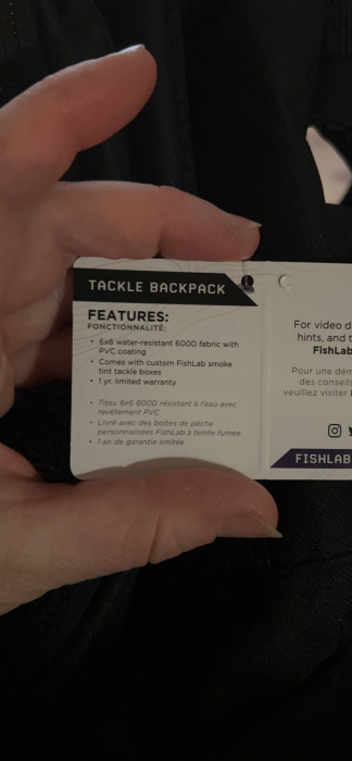 FishLab Tackle Backpack - Black - TackleDirect